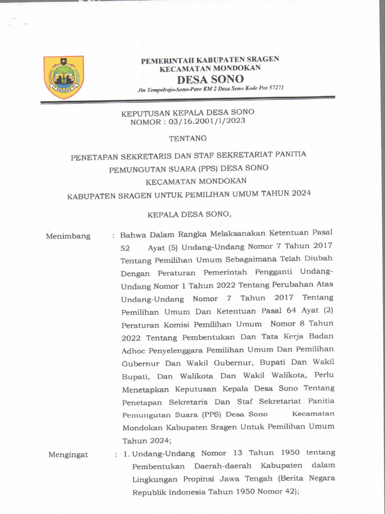 SK Sekret PPS 2024 | PDF