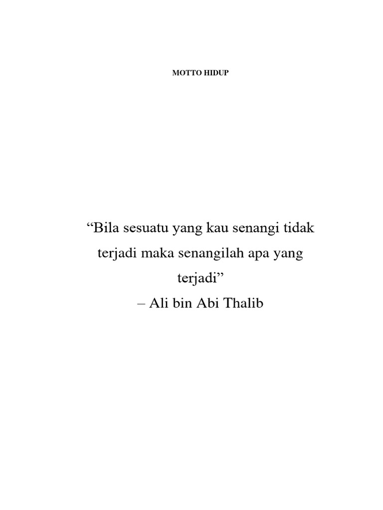 Halaman Motto & Persembahan | PDF