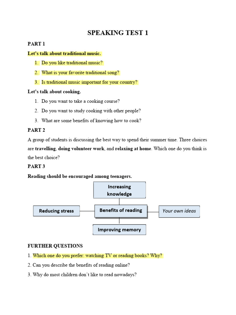 VSTEP - Test - Speaking | PDF