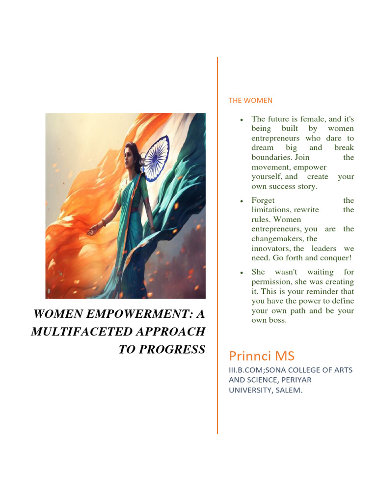 Women Empowerment Research Paper | PDF | Empowerment | Sustainability