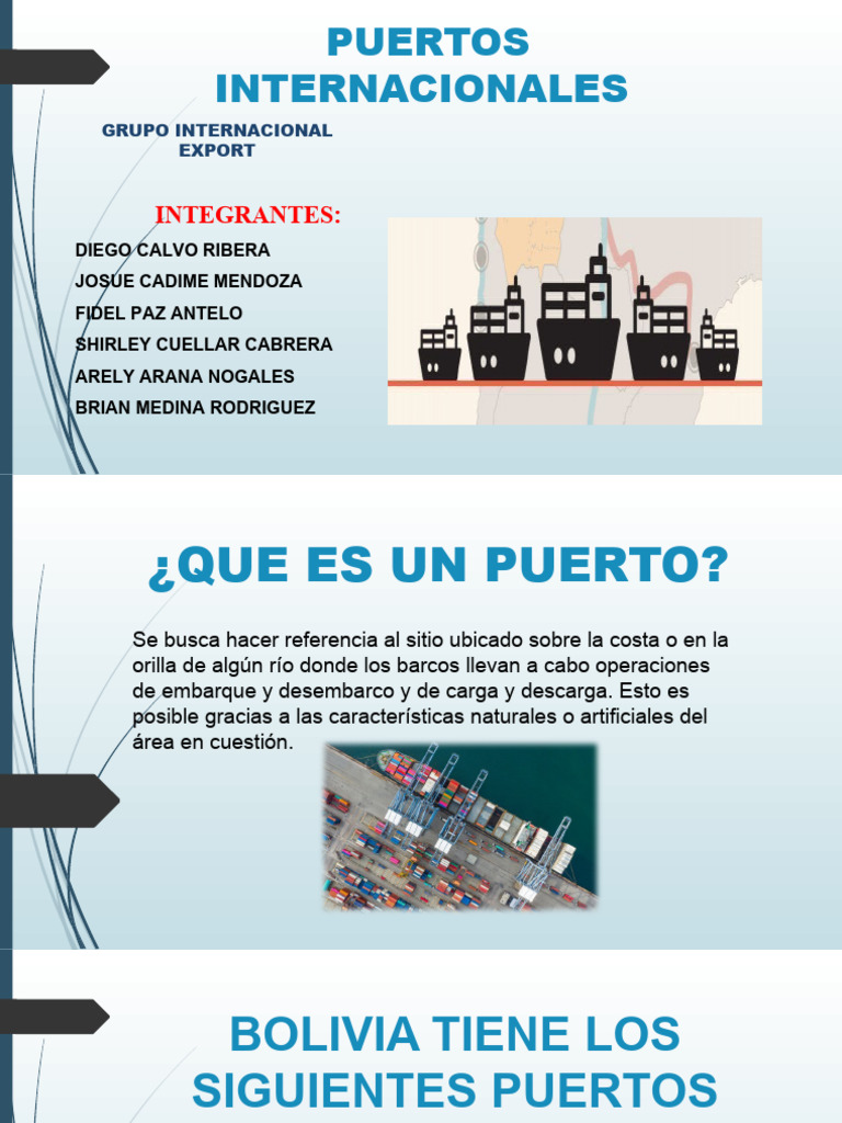 Puertos de Bolivia Exposicion | PDF | Puerto | Chile