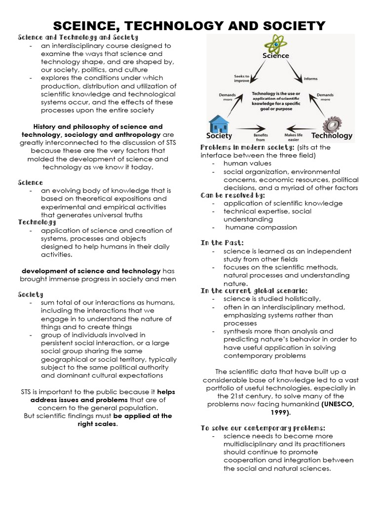 STS Reviewer Midterms Chapter 1 | PDF | Science | Physics