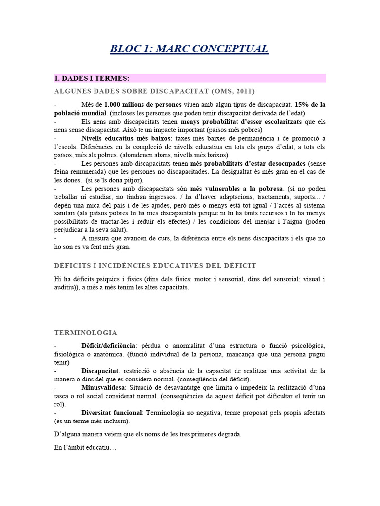Bloc 1 MARC CONCEPTUAL | PDF