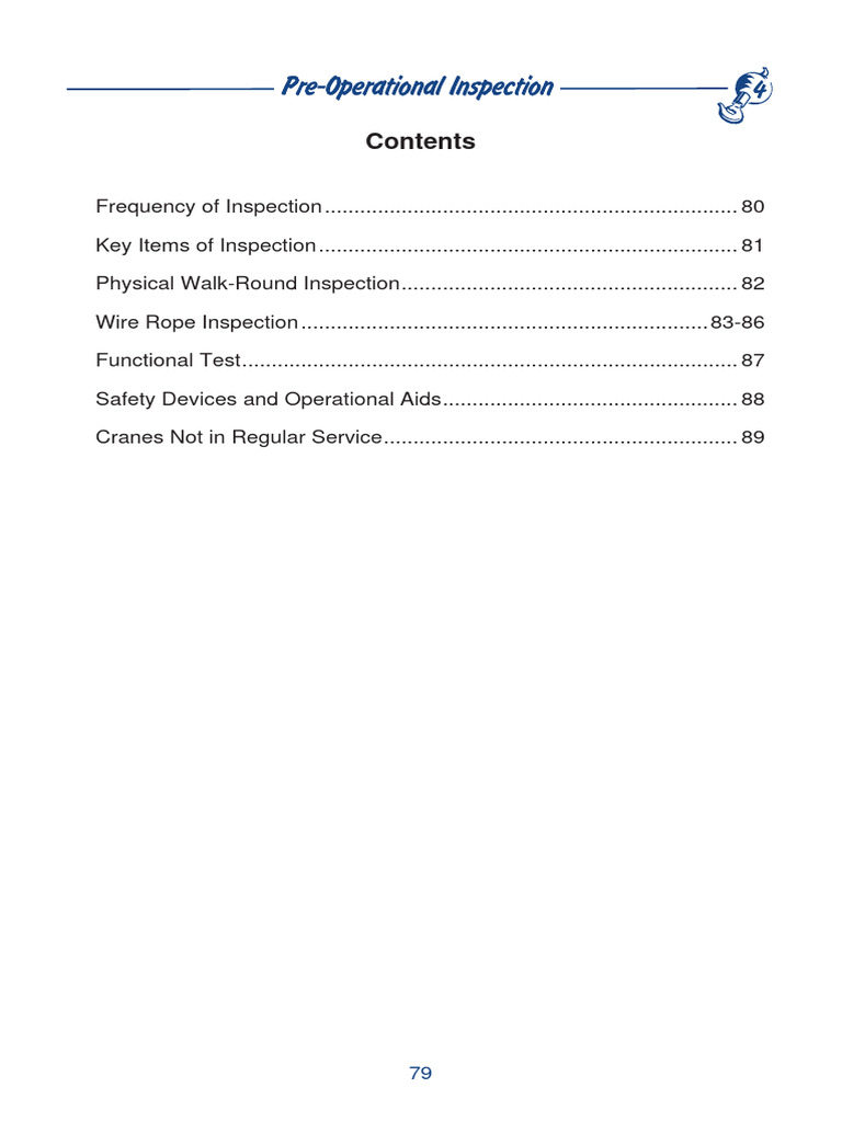 Pre Operational Inspection | PDF | Crane (Machine) | Axle