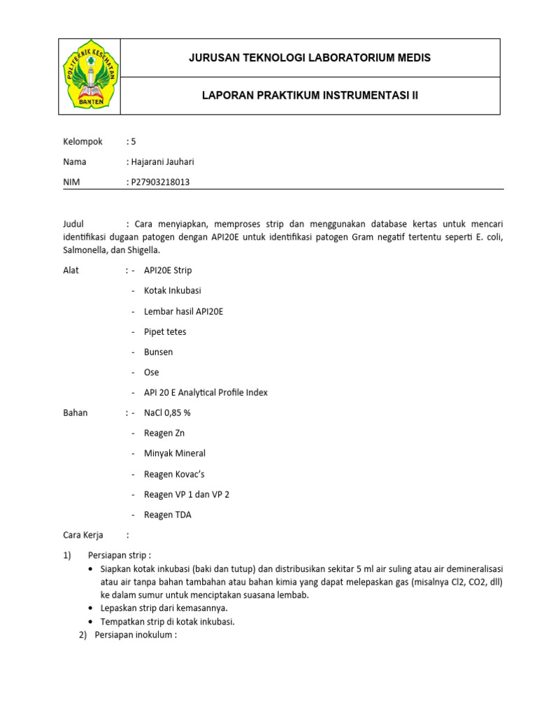 5 Analytical Profile Index (API) | PDF