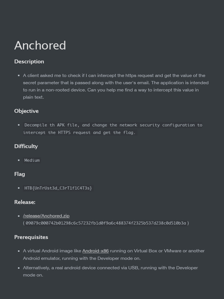 Anchored | PDF