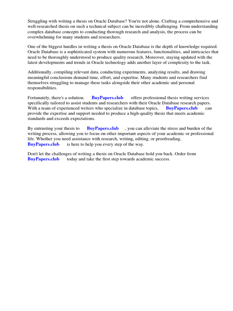 Research Paper On Oracle Database Pdf Databases Oracle Database