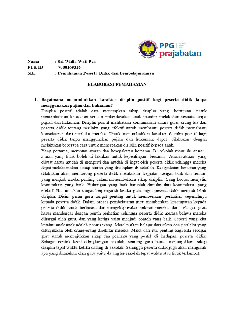 Elaborasi Pemahaman Topik 4 | PDF