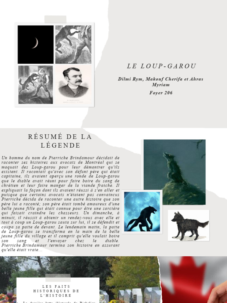 Légende du Loup-Garou au Québec | PDF | Loups-garous