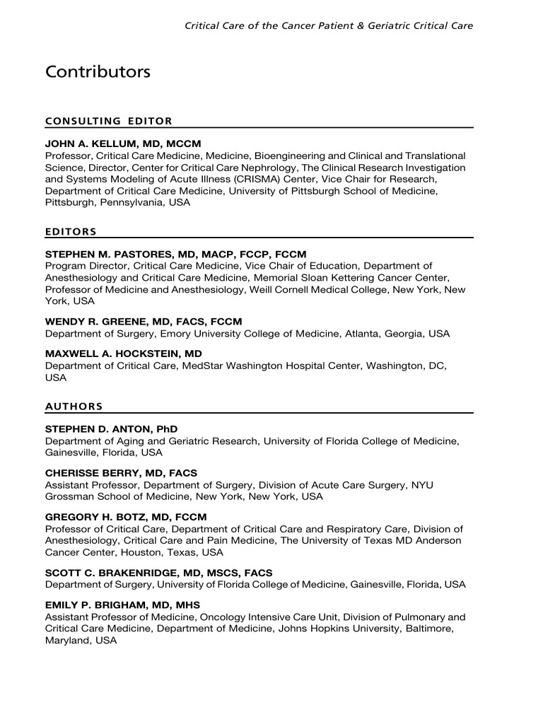 Contributors CCC | PDF