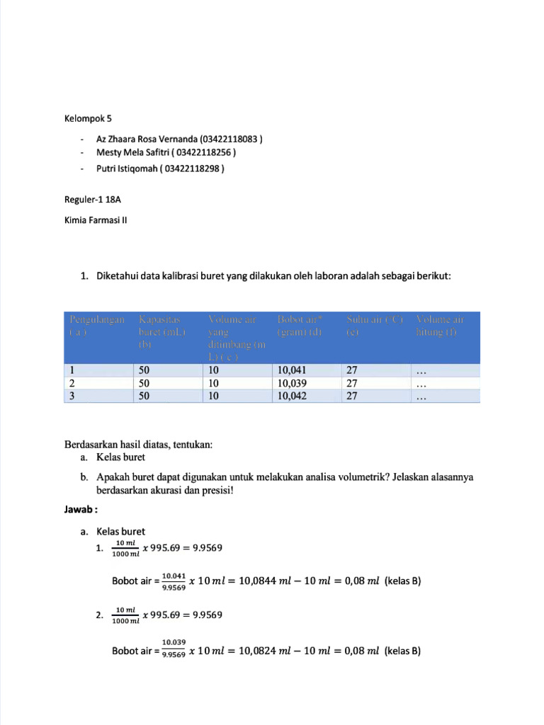 PDF Tugas 3 Kimia Farmasi II Reguler 1 18a Putri Istiqomah Kelompok 5 - Compress | PDF