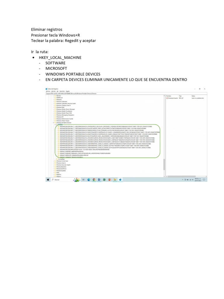 Limpiar Registros Usb | PDF | Negocios | Informática
