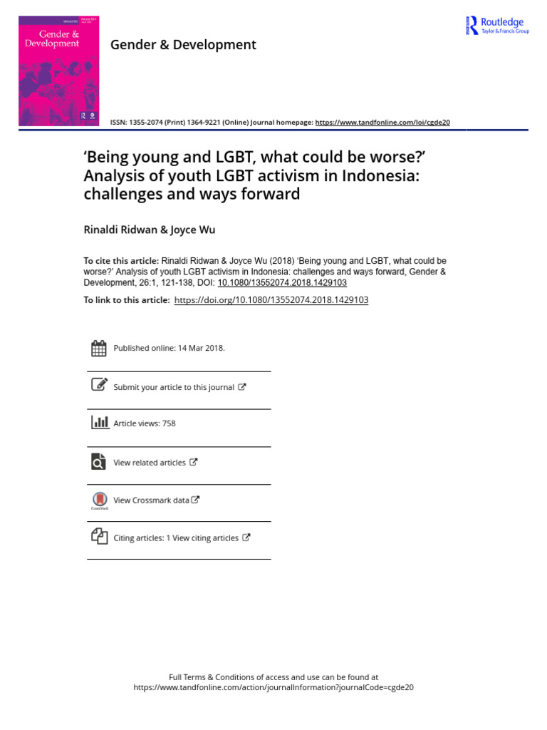 Being Young and LGBT, What Could Be Worse?' Analysis of Youth LGBT ...