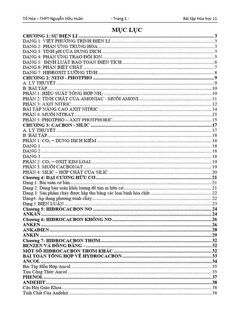 BT Hoa hk1 11 | PDF