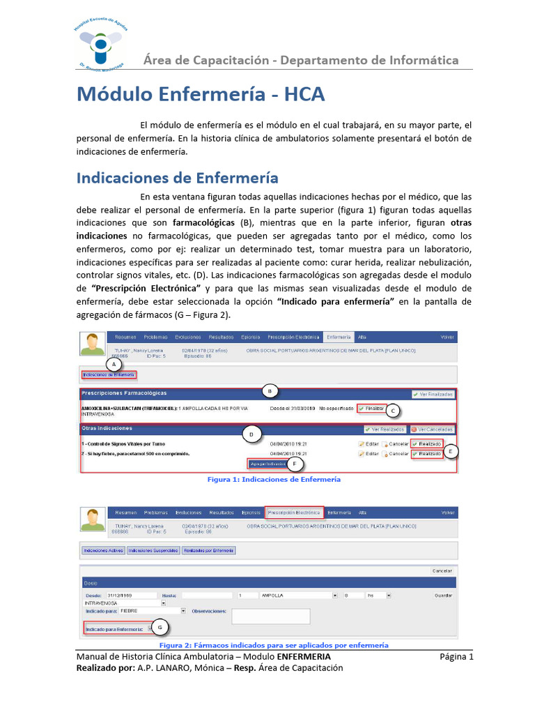 7 Modulo Enfermeria Hca | PDF