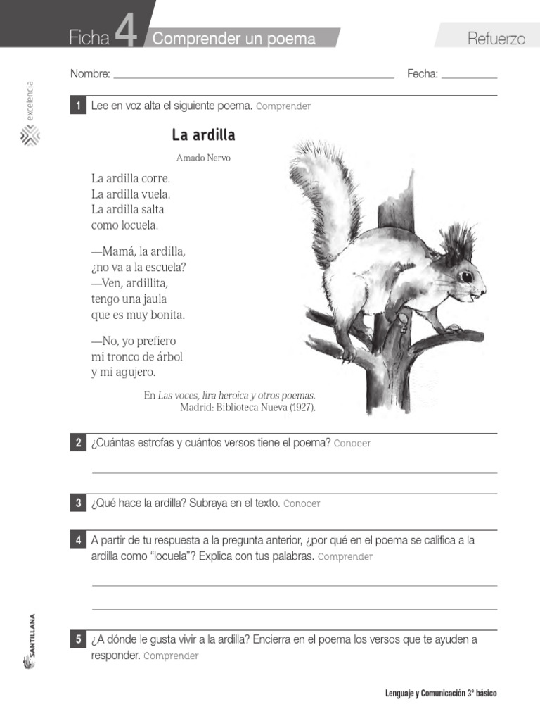 Ficha 4 Poema | PDF