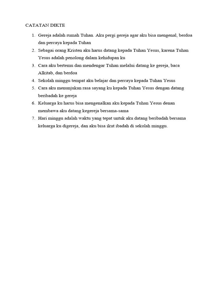 Catatan Dikte | PDF | Agama & Spiritualitas