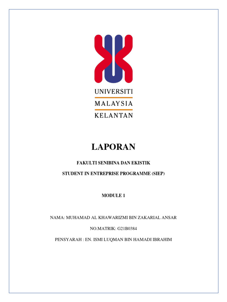 m1 Laporan Siep Rizmi | PDF