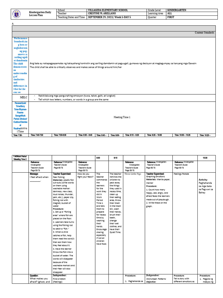 Kinder-New-DLL Week5 - Day5 | PDF