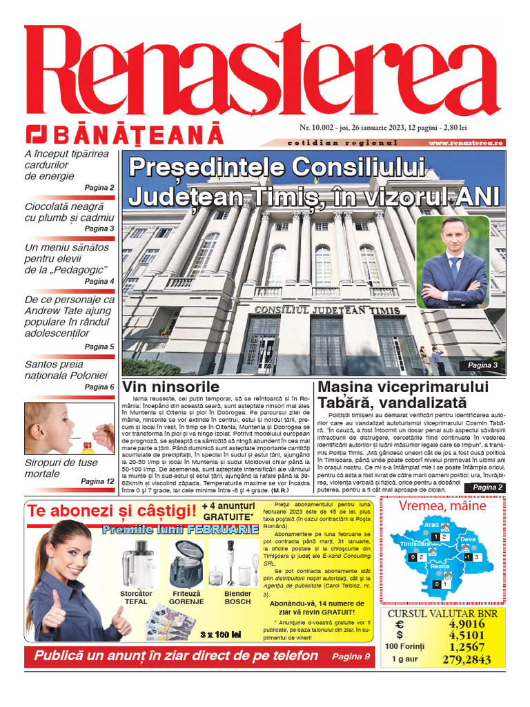 Renasterea Banateana 26.01.2023 | PDF