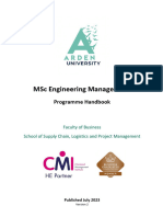 MSc Project Management Overview at UWS | PDF | Academic Degree | Master ...
