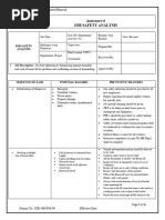 JSA Ladders Working at Heights 001 | PDF | Personal Protective ...