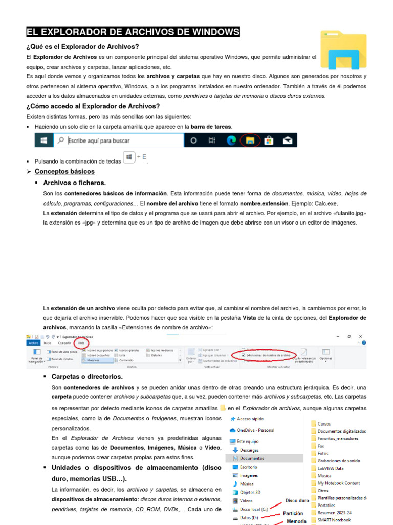 El Explorador de Archivos | PDF