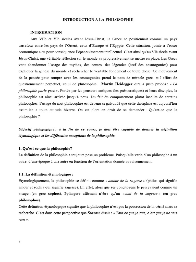 Cours Philo Technique | PDF | Philosophie