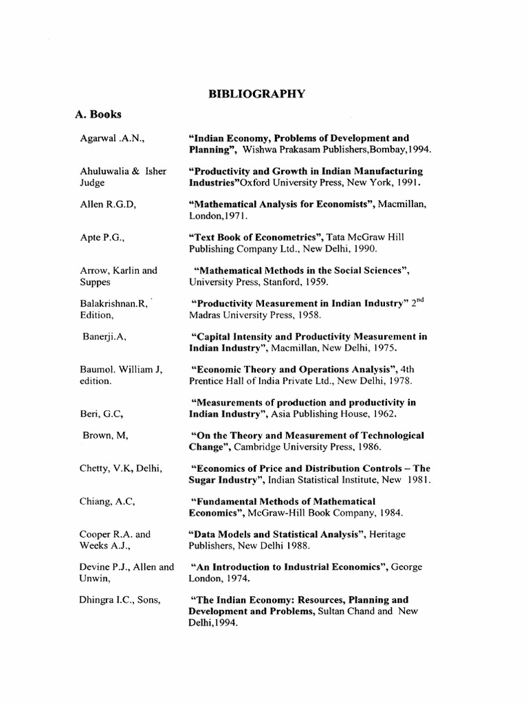 18 Bibliography | PDF | Production Function | Economics