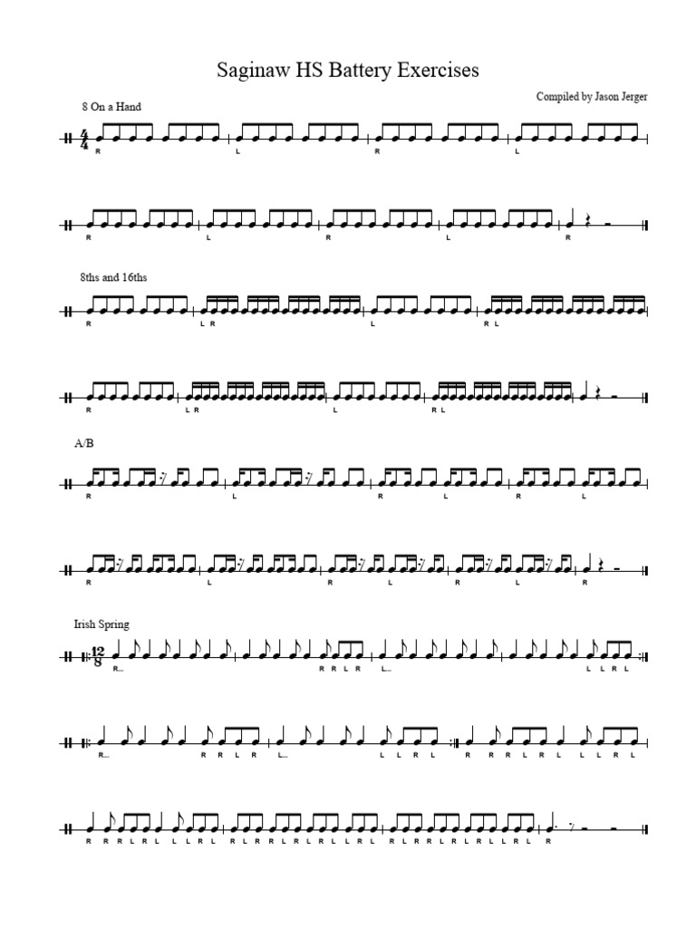 Saginaw Battery Exercises | PDF