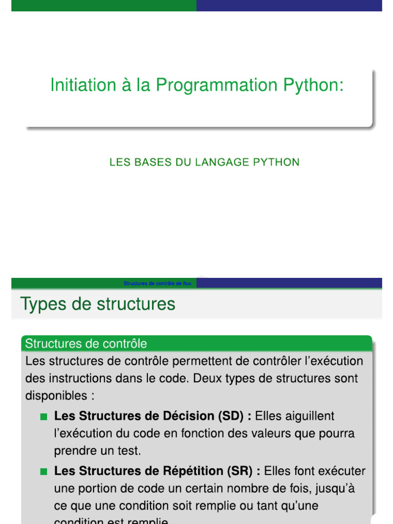 Cours Python Partie 2 | PDF