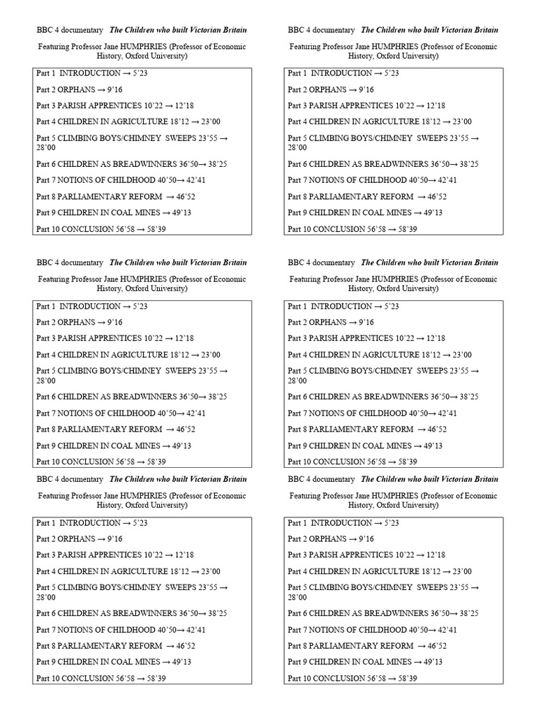 The Children Who Built Victorian Britain | PDF | Youth | Human Development