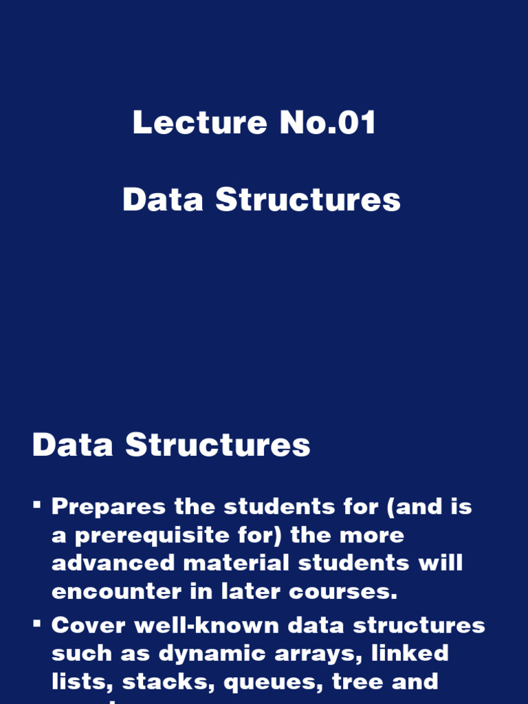 CS301 Lec01 | PDF | Data Structure | Queue (Abstract Data Type)