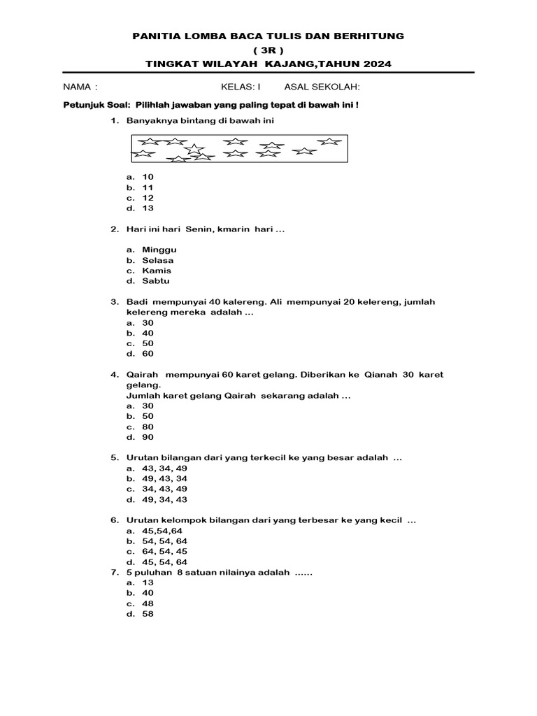 03.berhitung 3R | PDF | Metode & Bahan Ajar