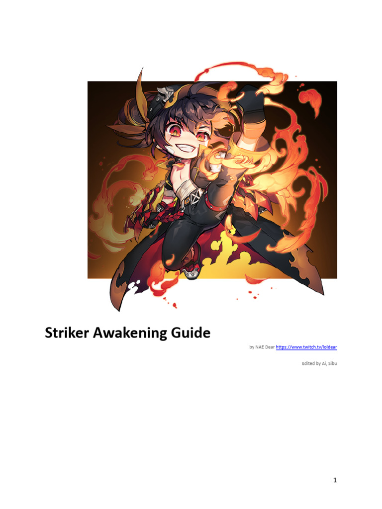 KMS2 Awakening Striker Guide (Translated) | PDF