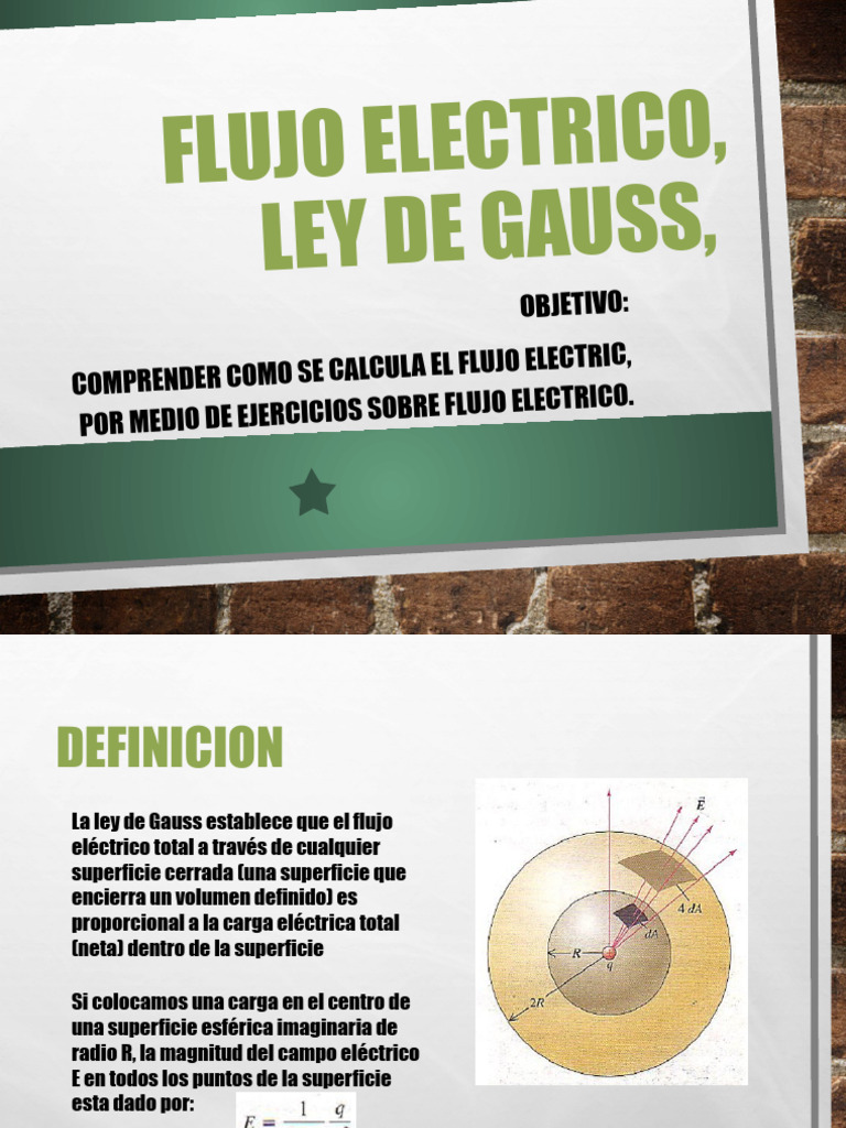 FCA3 - 2.5 - Flujo Eléctrico y Ley de Gauss | PDF | Física