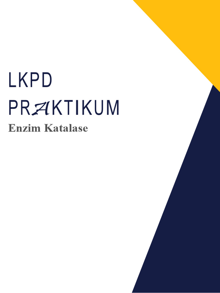 LKPD Praktikum ENZIM | PDF