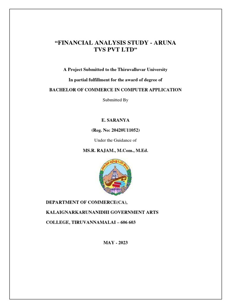 Saranya Cover Page | PDF