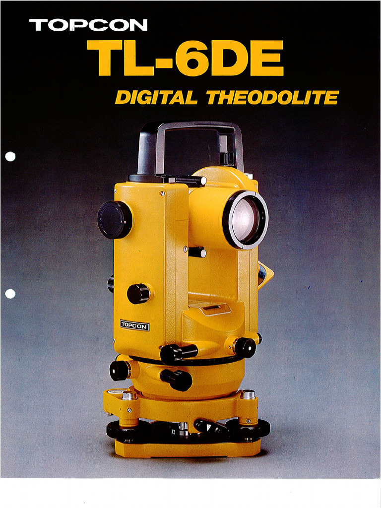 Topcon TL-6DE Theodolite Brochure | PDF