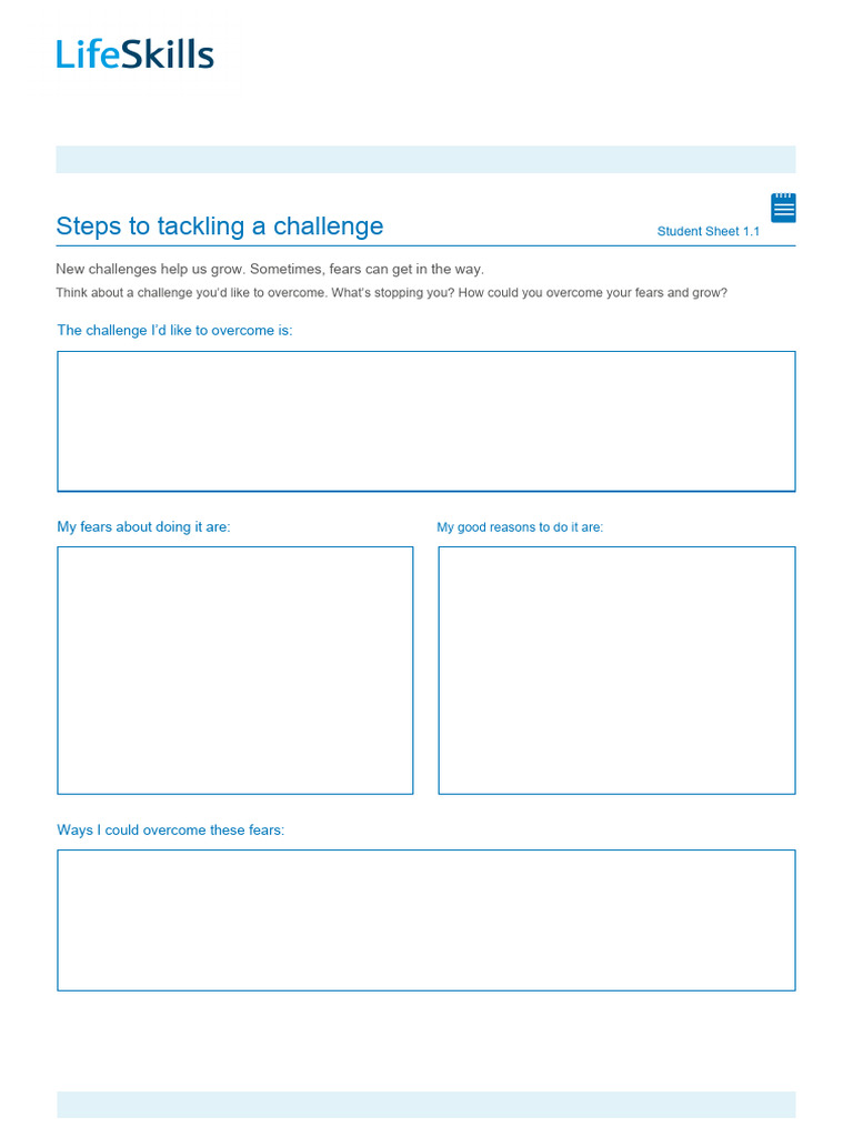 Self Confidence Lesson Plan | PDF