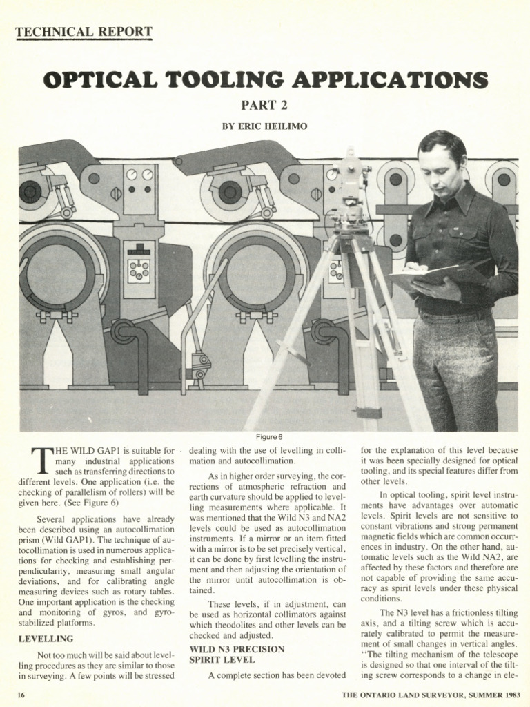 Optical Tooling Applications, PART 2 - The Ontario Land Surveyor, Summer 1983 | PDF | Mirror ...