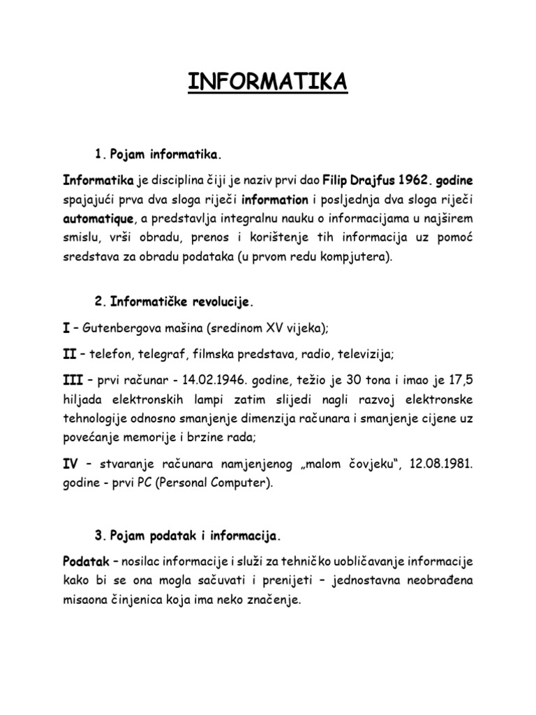 Informatika | PDF