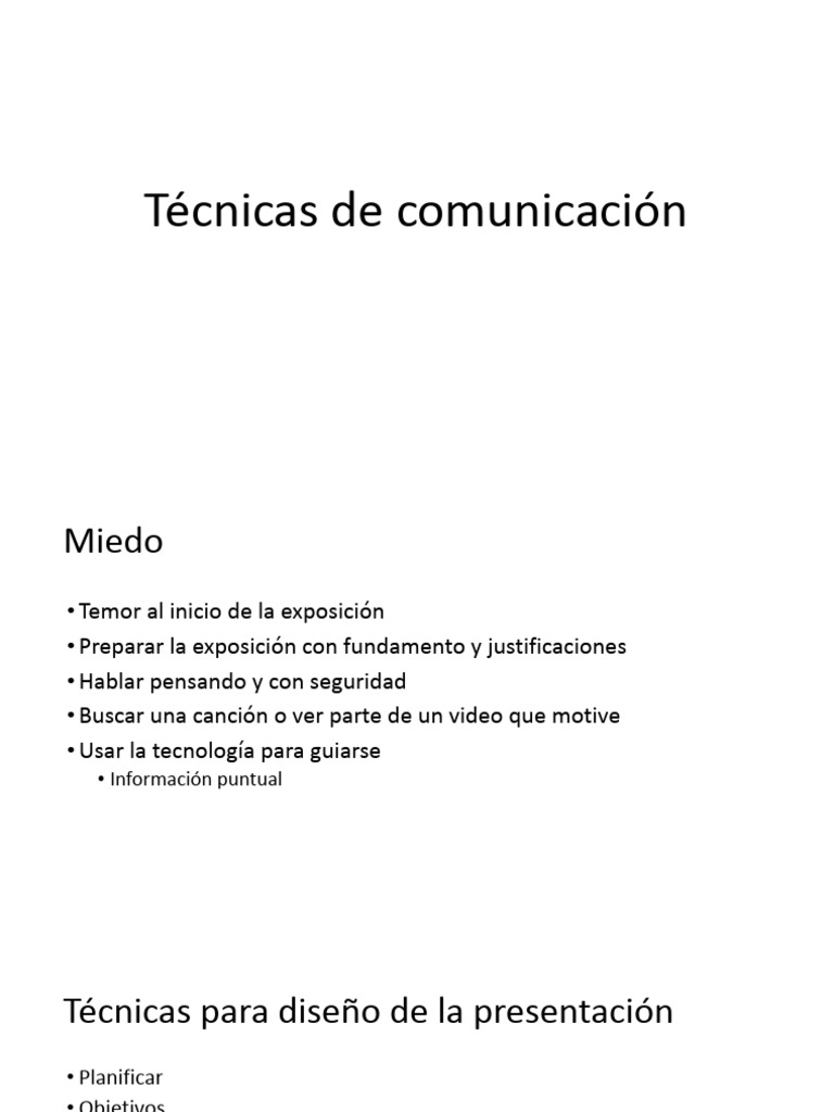 T-Cnicas de Comunicacion | PDF | Arte | Relaciones personales, crianza y desarrollo personal