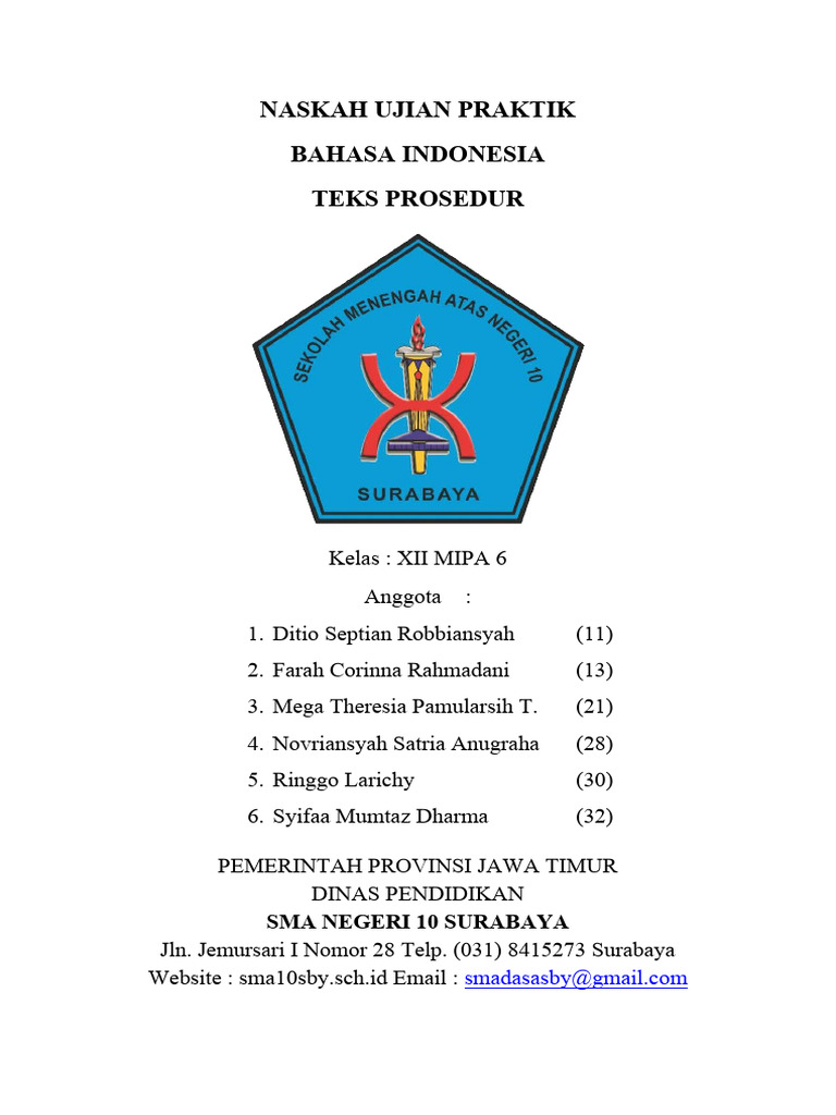 Naskah UPRAK Bahasa Indonesia | PDF