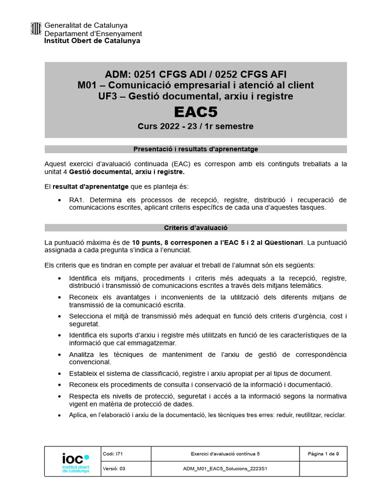 ADM - M01 - EAC5 - Solucions V2-2223S1 | PDF
