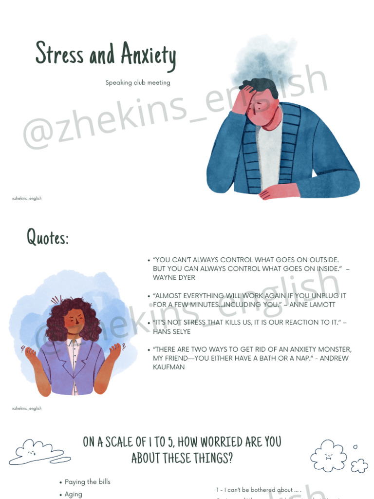 Stress and Anxiety B2-C1 копия | PDF | Anxiety | Stress (Biology)