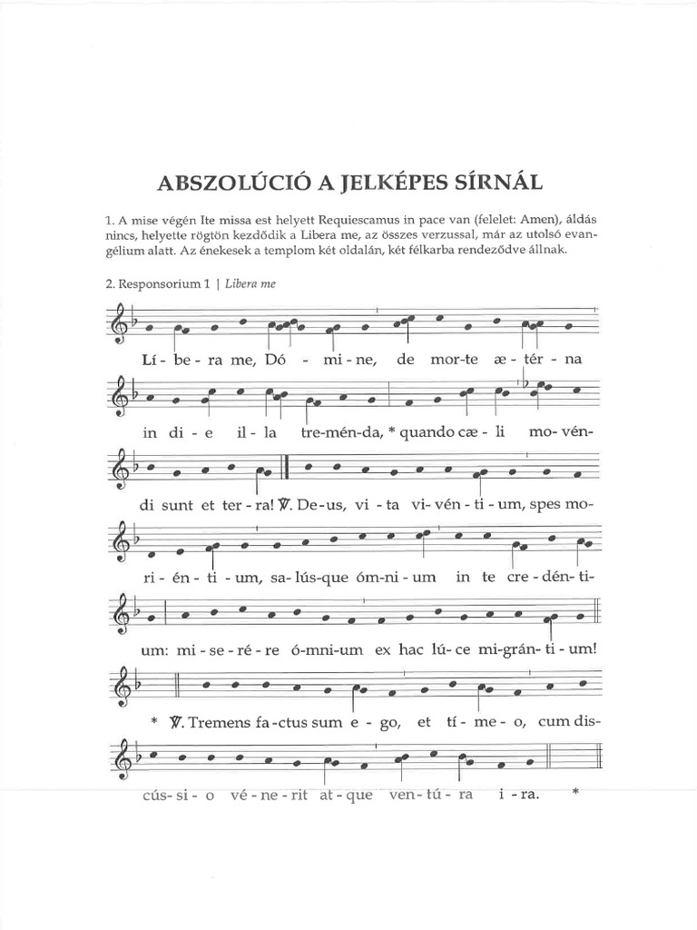 Absolutio Libera Me | PDF