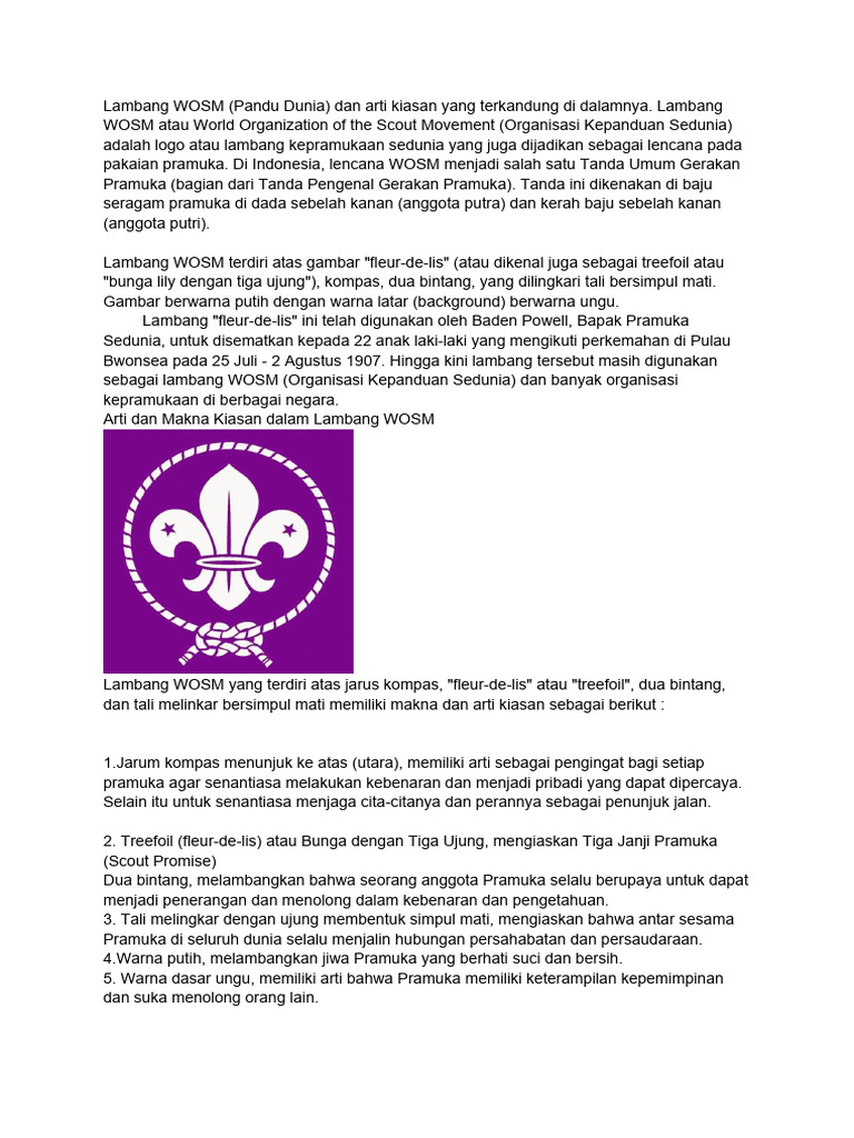 Lambang WOSM | PDF
