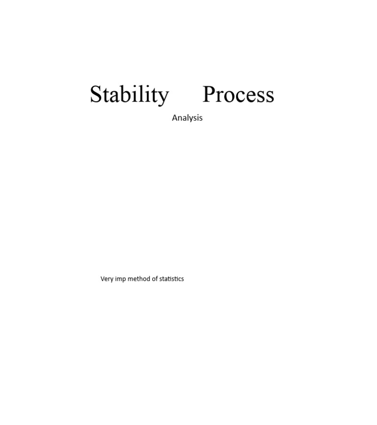 stability analysis | PDF