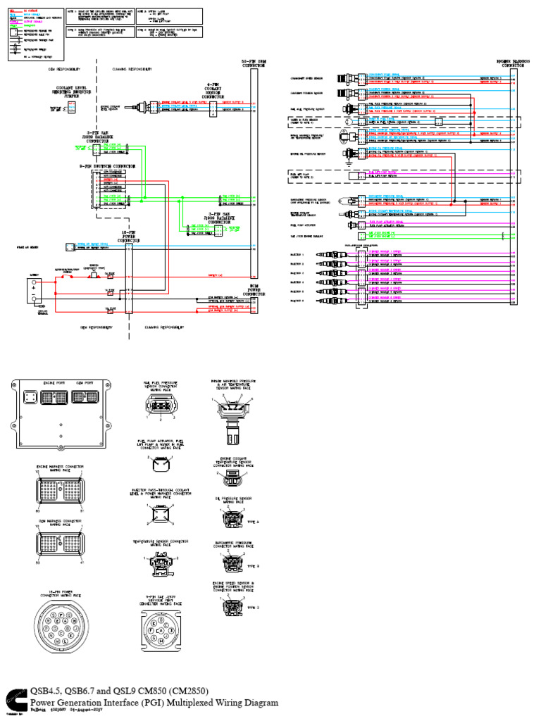 QSB7G3 Wiring Diagram CM2850 Multiplexing (Can Bus Only) 4021687 - Oem ...